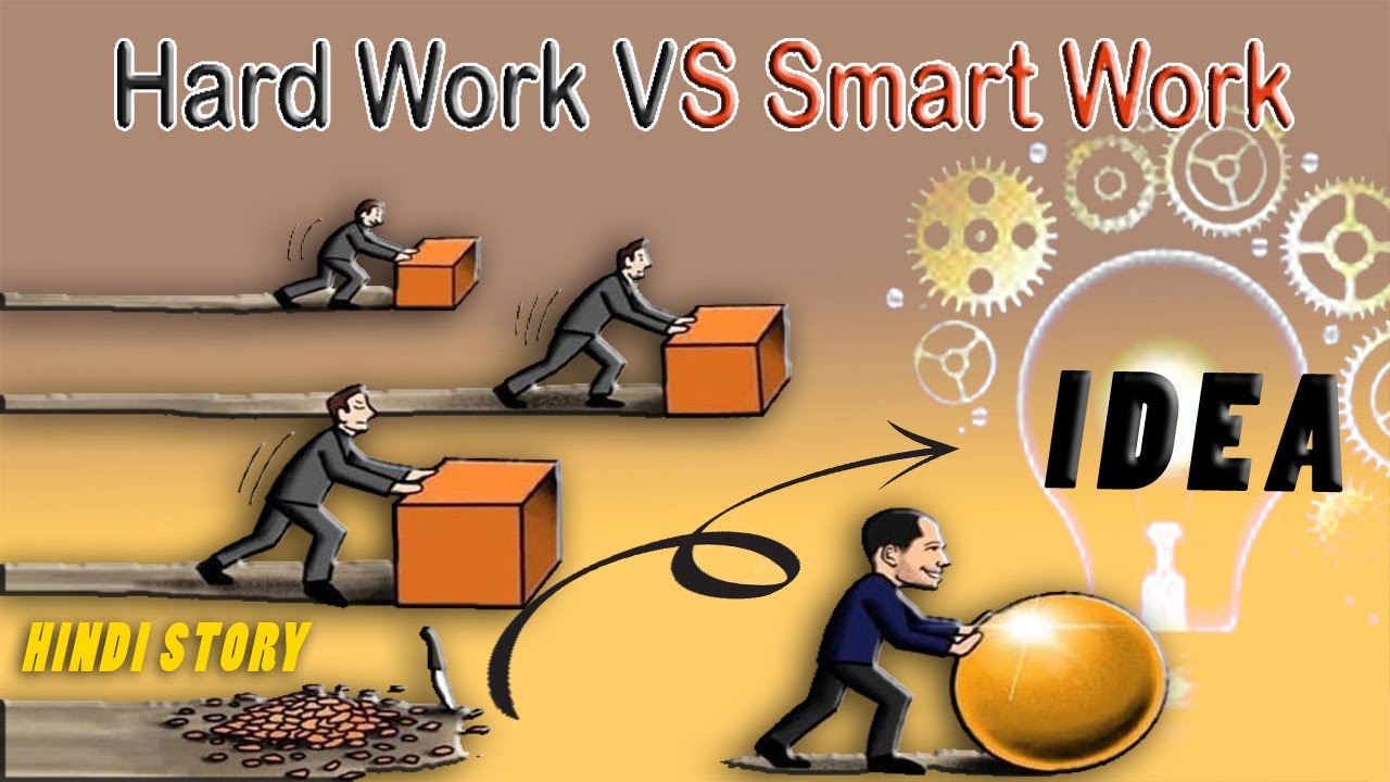 Smart Work vs Hard Work | DON'T WORK HARD | HINDI STORY | MORAL STORY ...