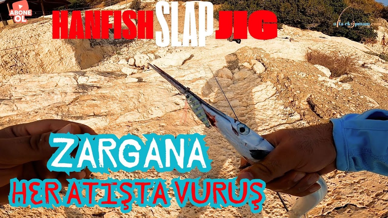 MERSİN ZARGANA AVI/HANFISH SLAP JIG - YouTube