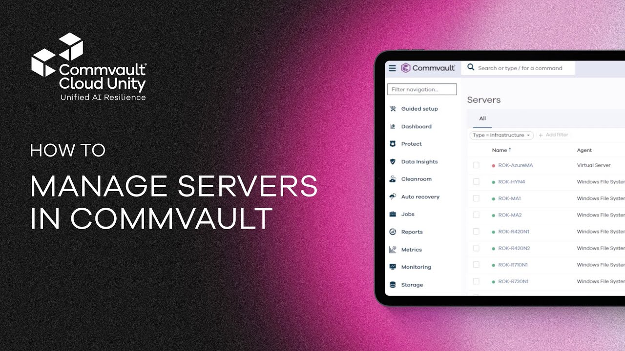 How to Manage Servers in Commvault | Step-by-Step Tutorial - YouTube