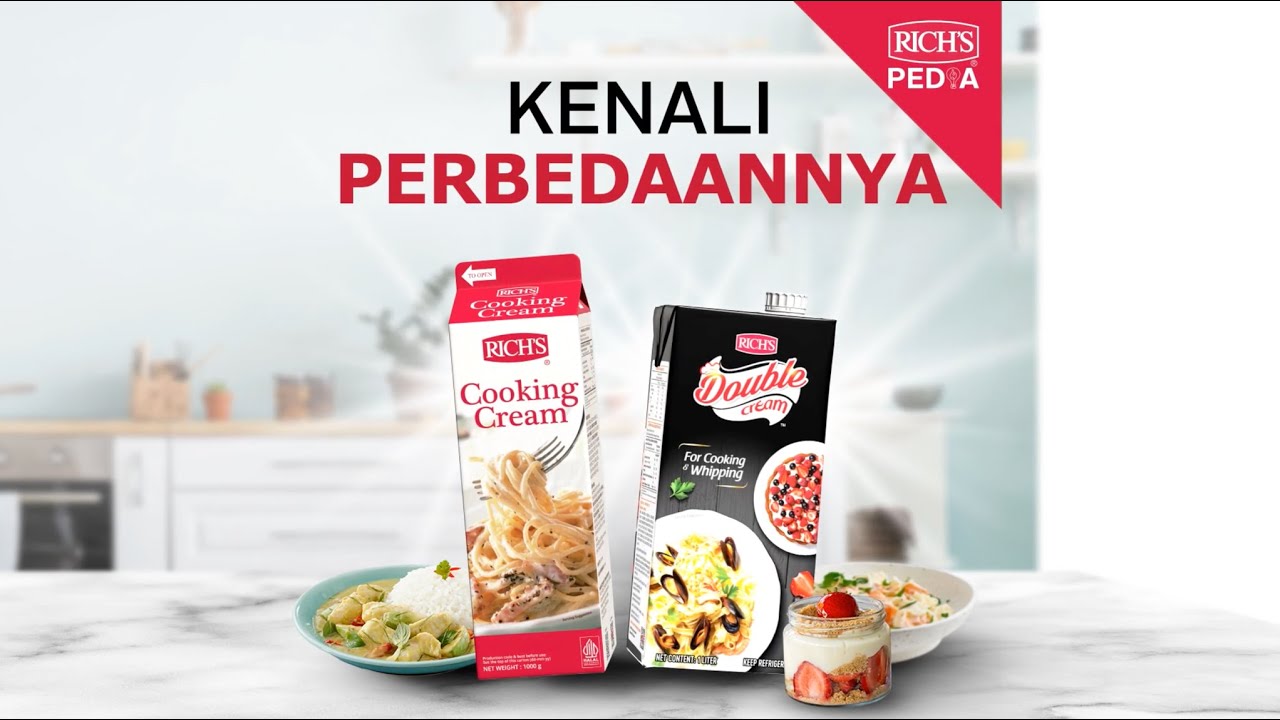 Richpedia: Double Cream & Cooking Cream, Apa Sih Bedanya? - YouTube