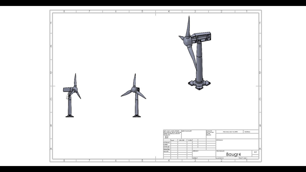 CAD SOLIDWORKS TUTORIAL - Windrad Flügel Anleitung Volumenkörper mit ...
