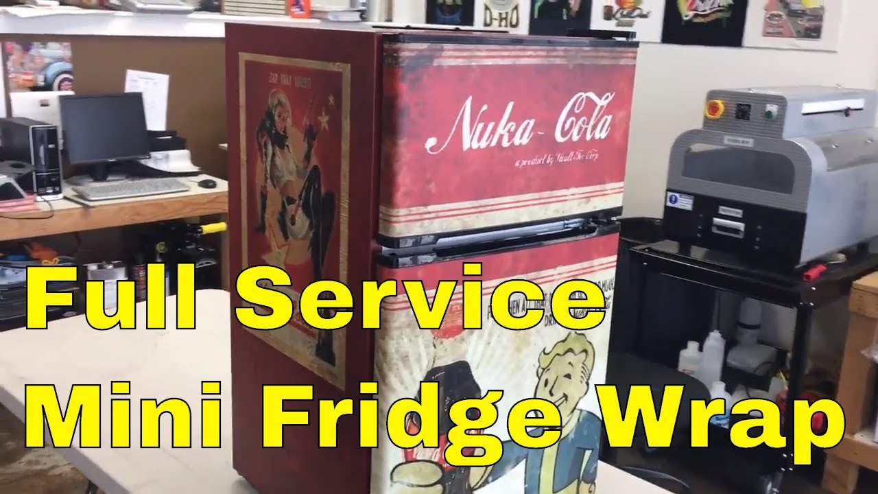 Full Service Mini Fridge Wraps Rmwraps.com - YouTube