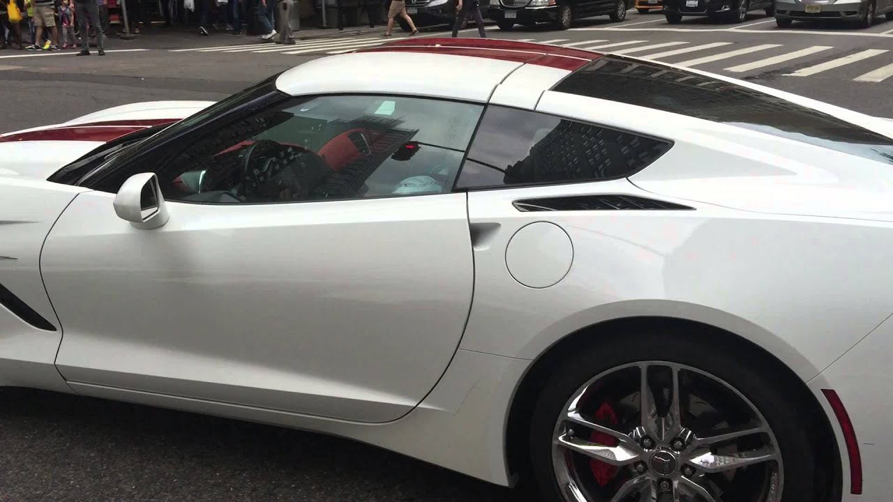 SERIOUSLY BAD ASS STINGRAY CORVETTE CRUISING BY ON WEST 56TH ST. IN ...