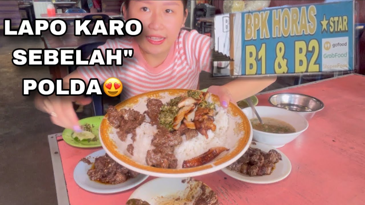 SINGGAH KE LAPO KARO SEBELAH" POLDA SUMUT MAKANAN KHAS KARO SUMUT😜 ...