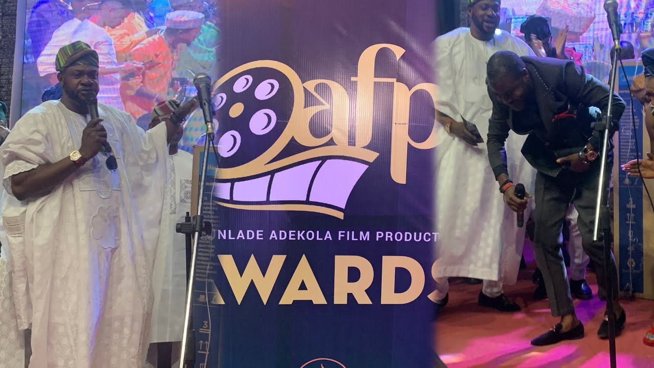ODUNLADE ADEKOLA GIVE IBRAHIM CHATTA AWARD AT OAFP AWARDS 2024 SEASON 3 ...