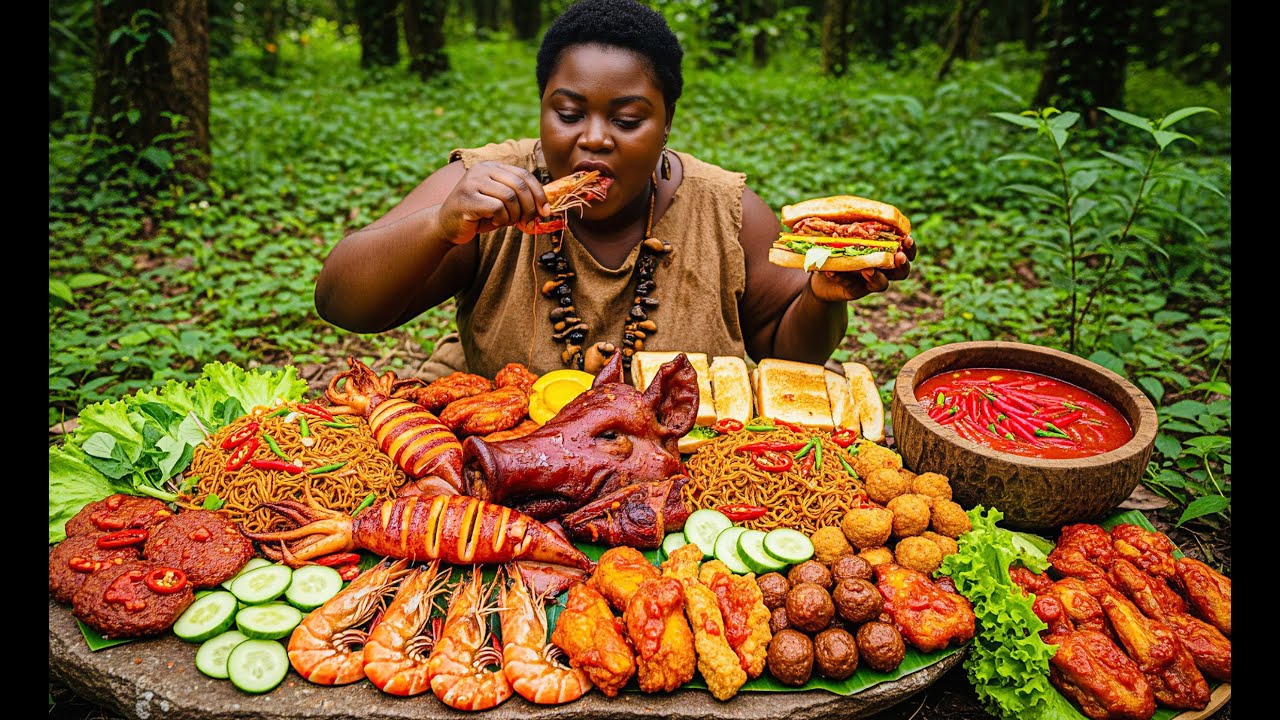 Wild Food Adventure in the Jungle 🌶️🔥 | Cooking & Eating Off the Land ...