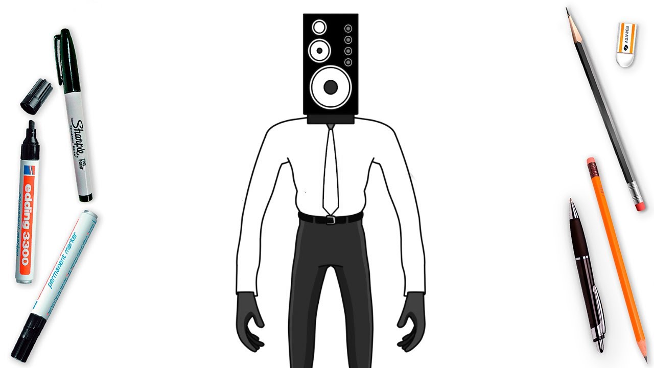 How To Draw SPEAKERMAN Easy Step By Step | Skibidi Toilet Drawing ...