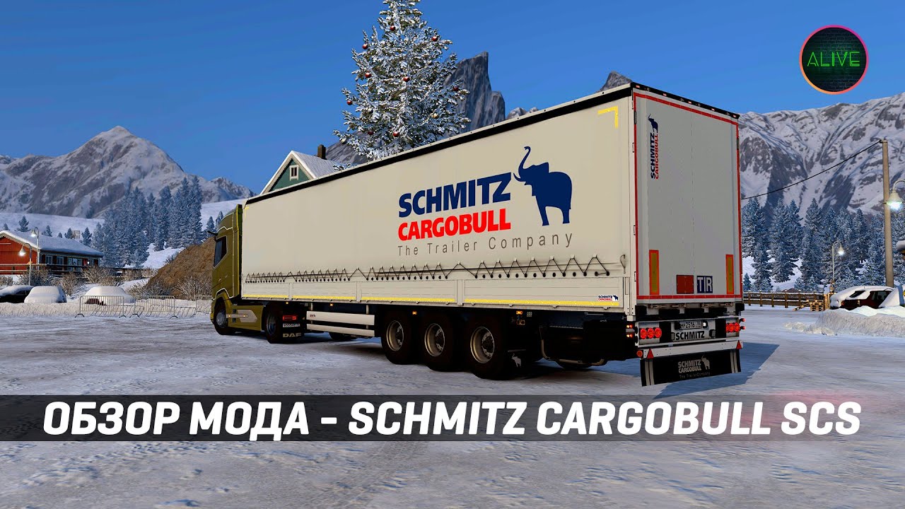 SCHMITZ CARGOBULL SCS - ОБЗОР МОДА #ETS2 1.49 - YouTube