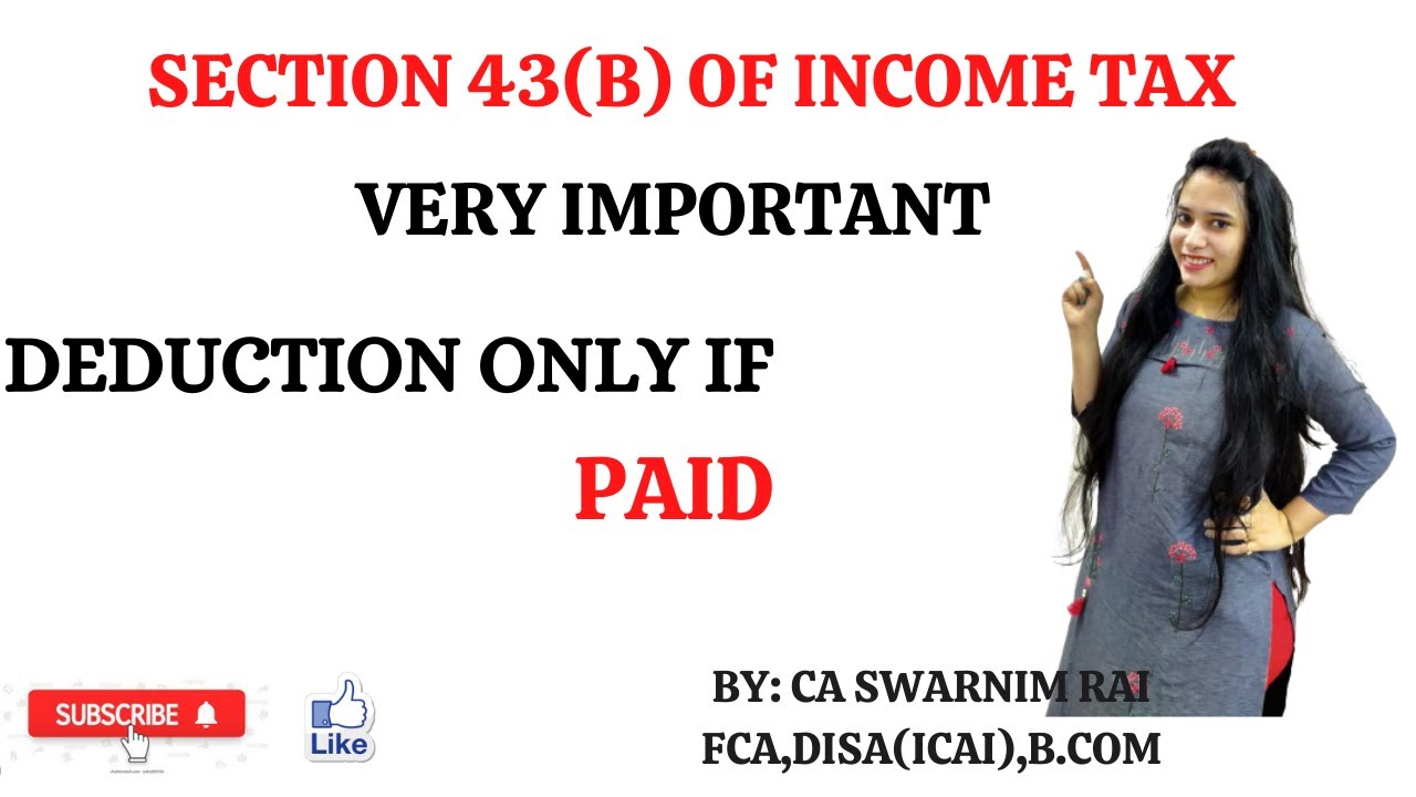 Important SEC 43B in TAX AUDIT| what is Section 43B and its ...