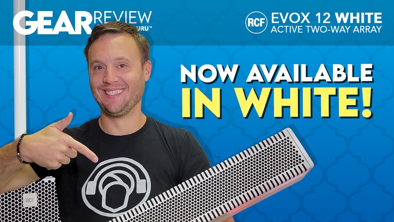 RCF EVOX 12 WHITE Portable Column Array | First time EVER in the United ...