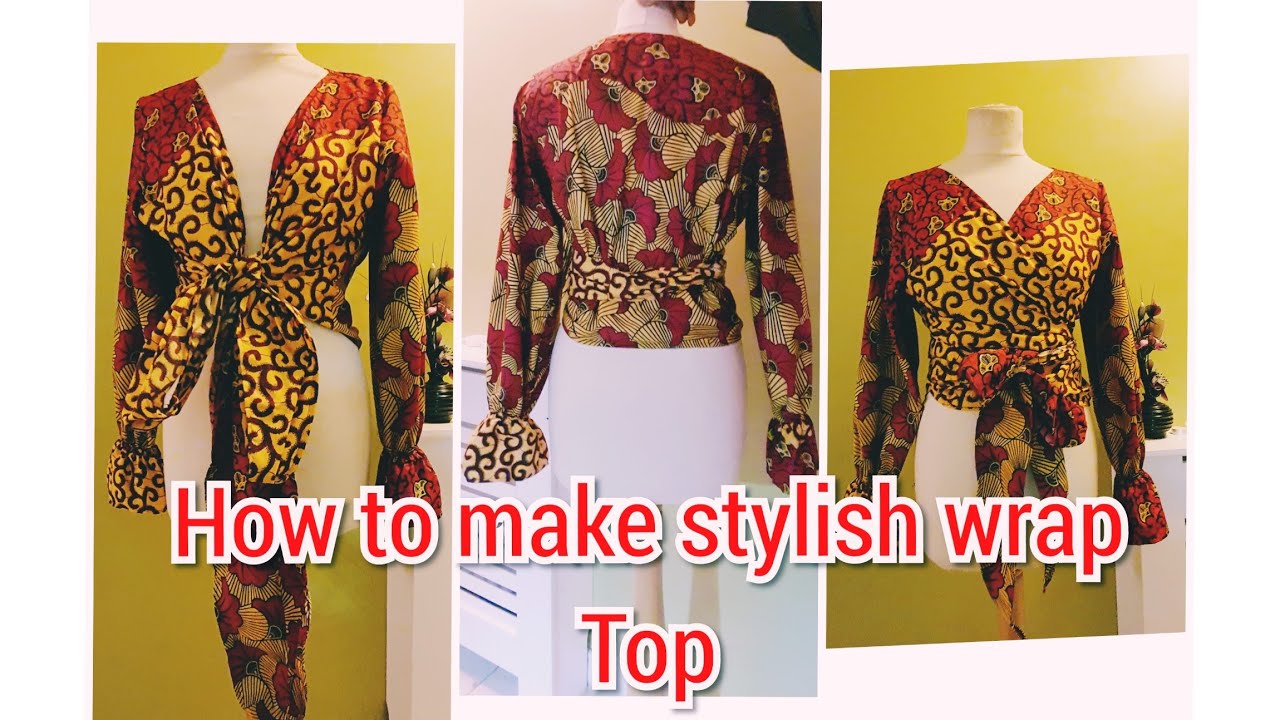 How to make stylish wrap top | style in multiple ways. - YouTube