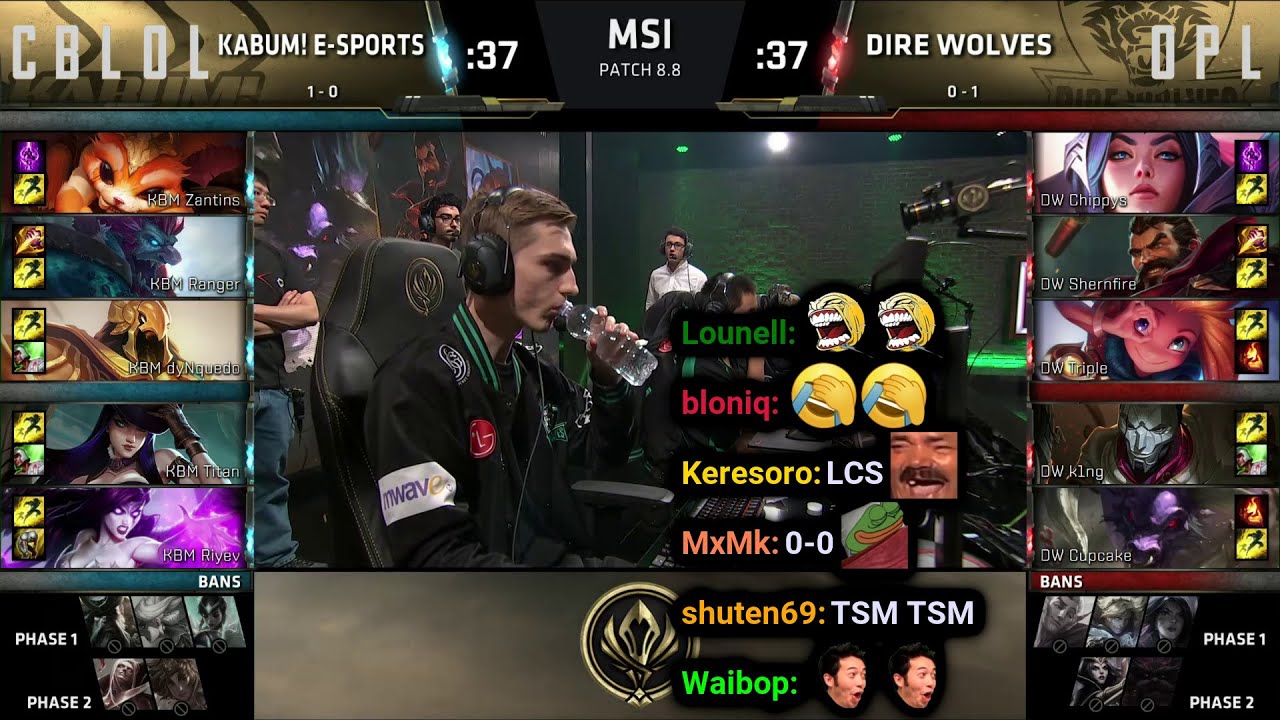 KBM vs DW | 2018 MSI Play-In Day 2 | Twitch VOD with Chat - YouTube