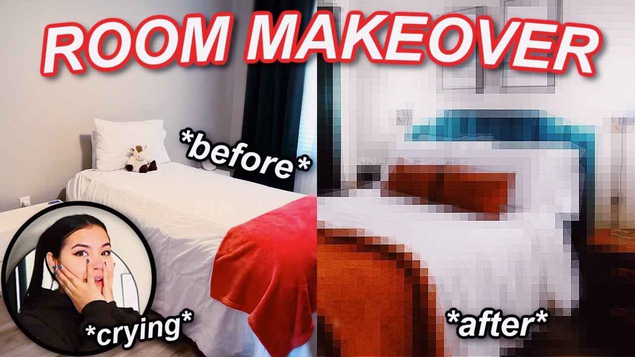 TWIN SURPRISE ROOM MAKEOVER + REACTION! *Mya* - YouTube