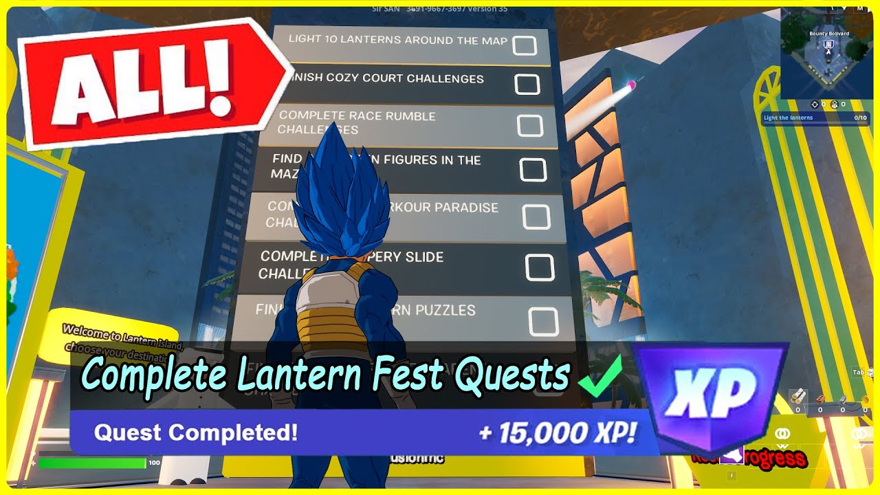How to Complete *ALL* Lantern Fest Challenges in Fortnite (Full Guide ...