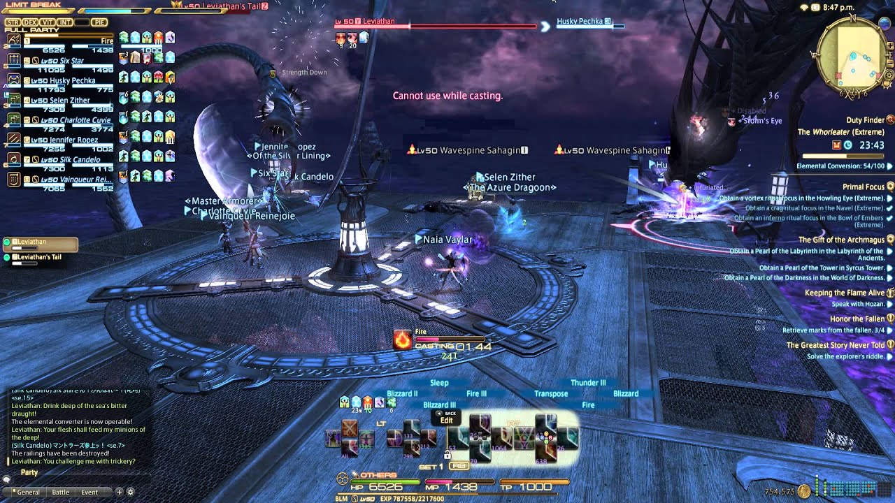 Final Fantasy XIV - Leviathan [ Extreme ] - YouTube