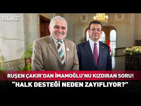 Ruşen Çakır'dan İmamoğlu'nu Kızdıran Soru! #haber