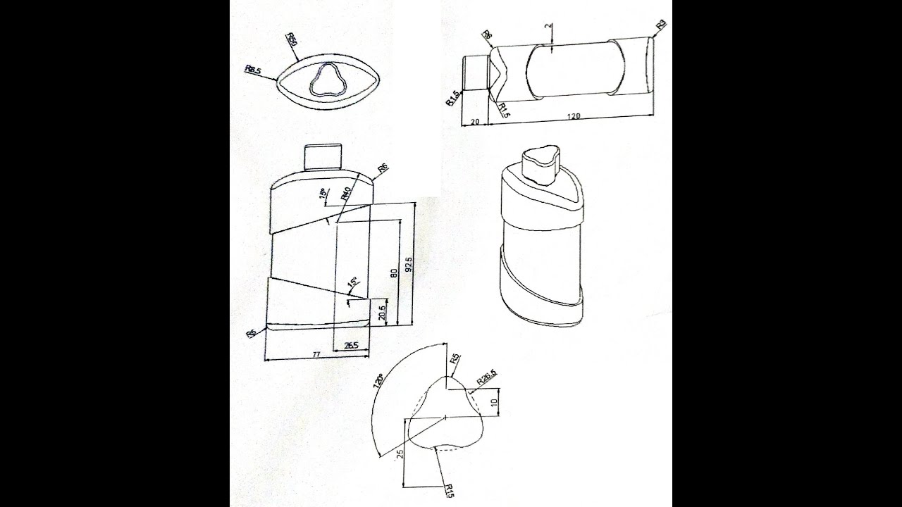 basic solidworks 008-Surface Modeling - YouTube