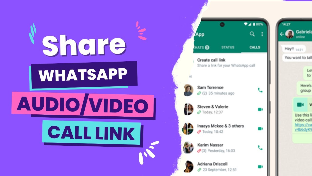 How to Create and Share WhatsApp Audio/ Video Call Links - YouTube