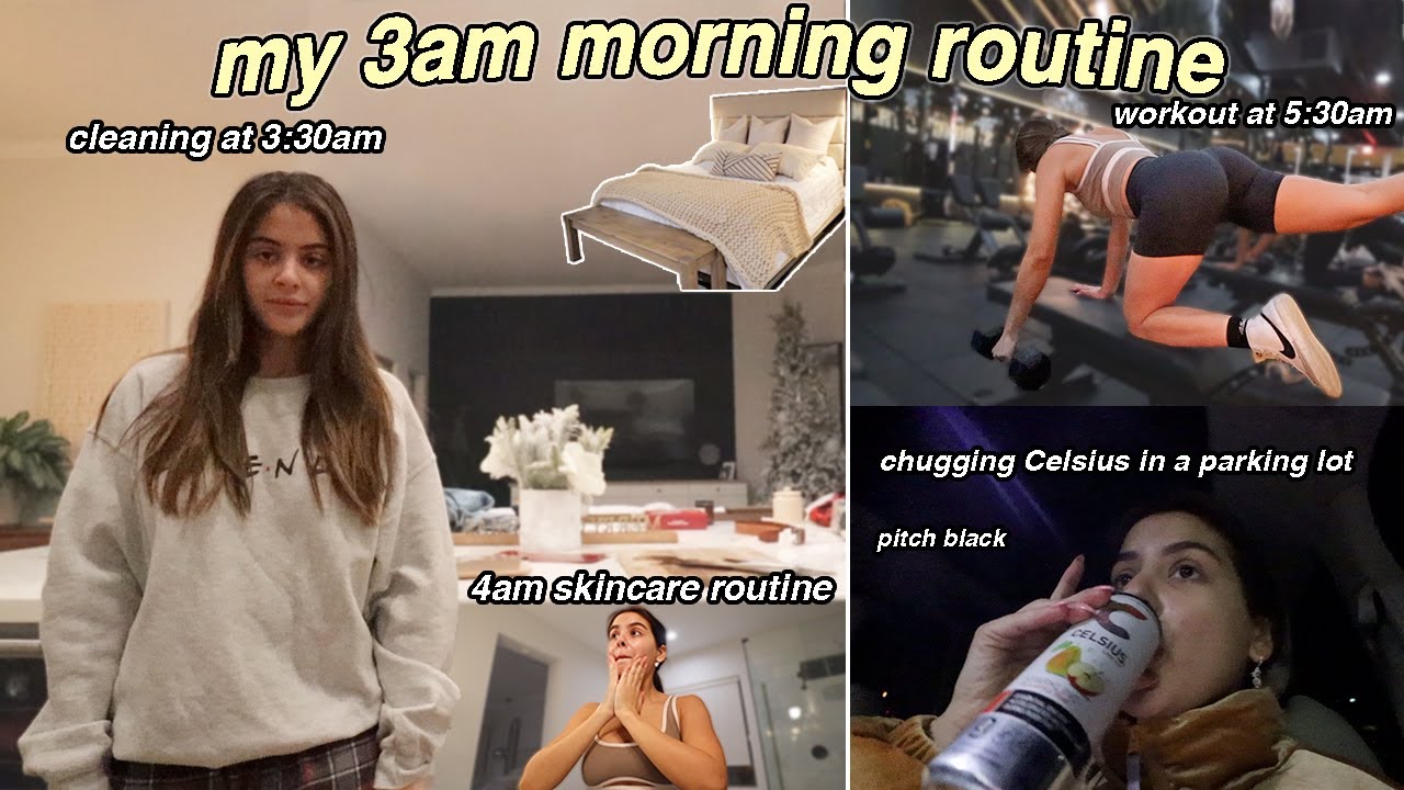 My 3am WINTER Morning Routine...insane (vlogmas day 16) - YouTube