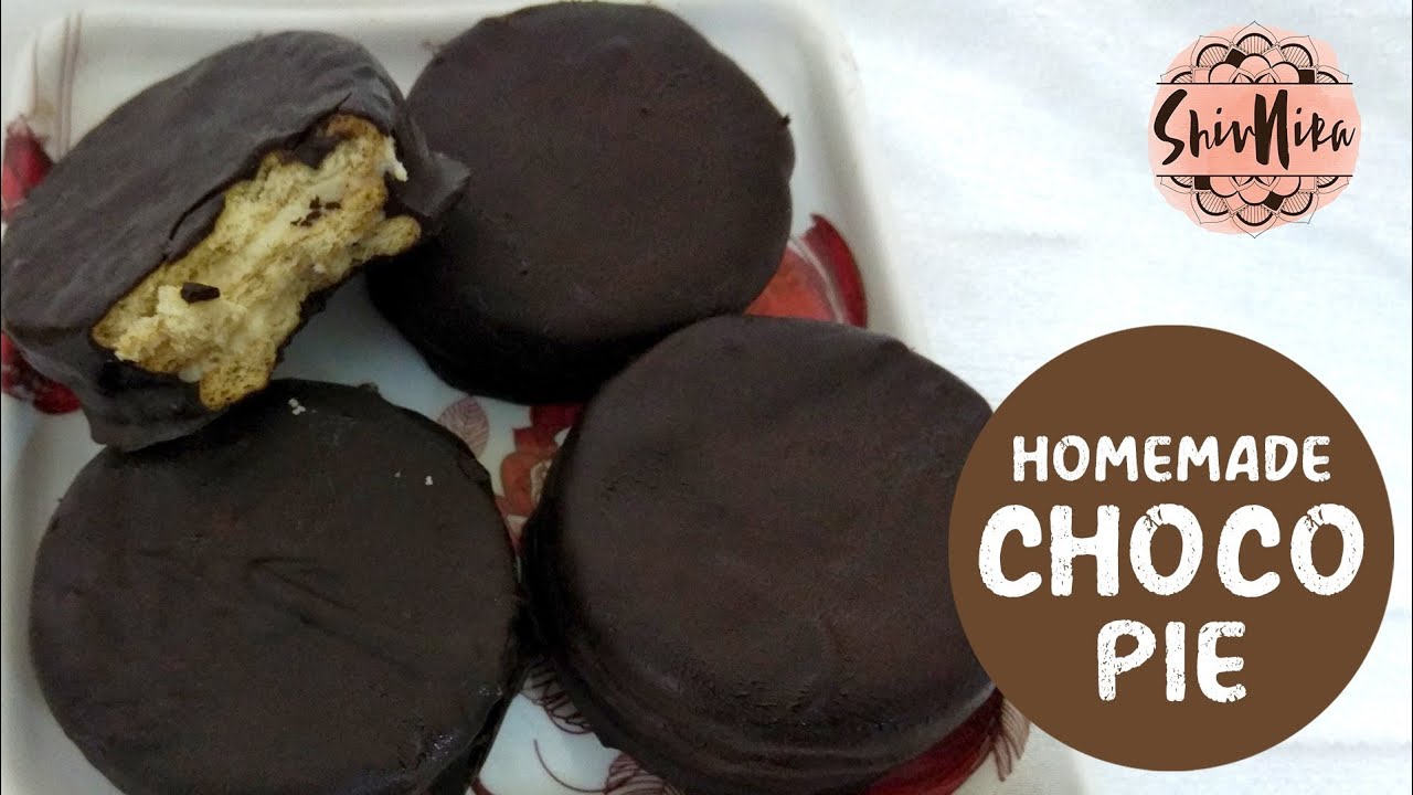 Lotte Choco Pie Recipe Using Marie Biscuit in 5 minutes | Homemade ...