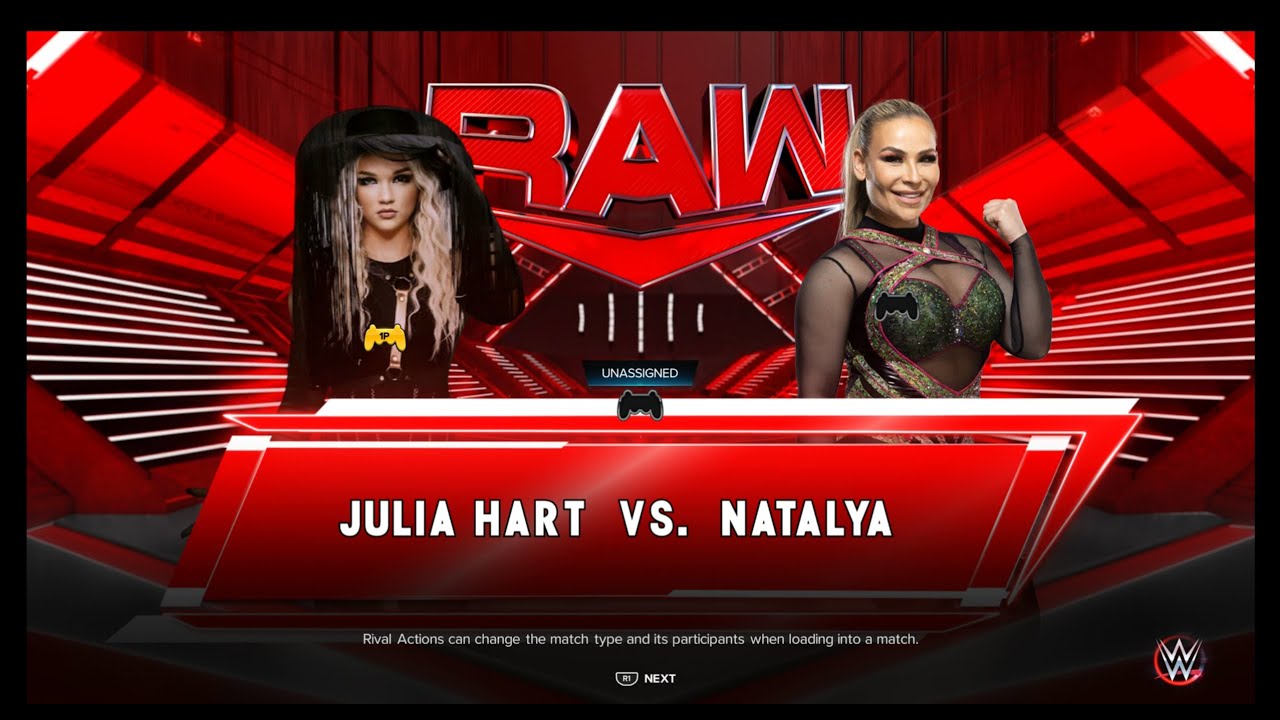 WWE 2K23: Julia Hart(c) vs Natalya - YouTube