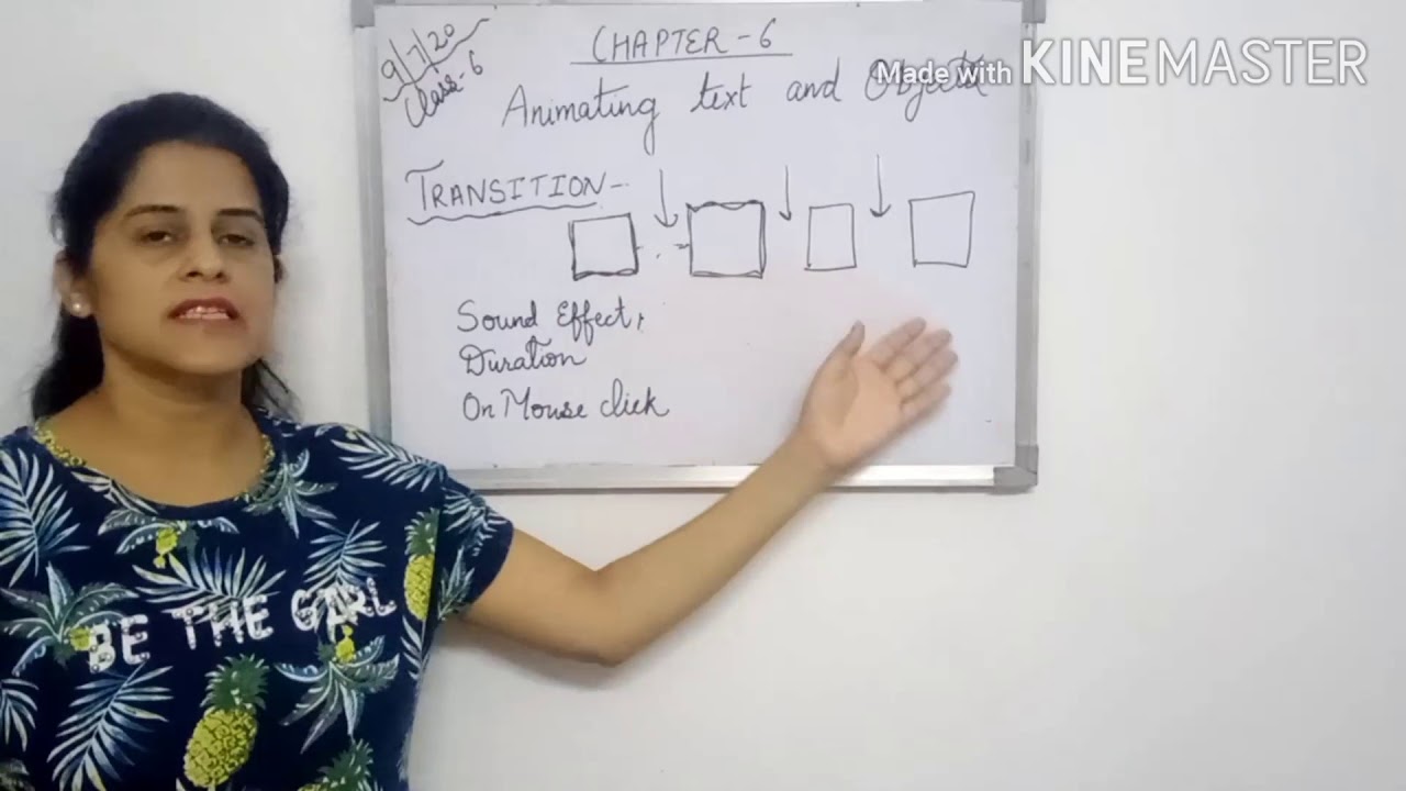 Class 6/ ch-6/ Animated text and objects - YouTube