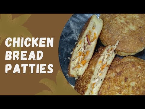 How to make chicken bread patties | Easy Recipe for school lunch box ...