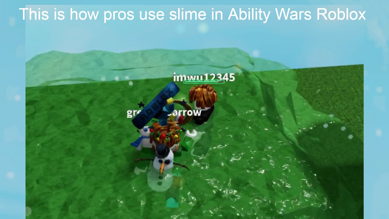 How pros use slime in Ability Wars Roblox - YouTube