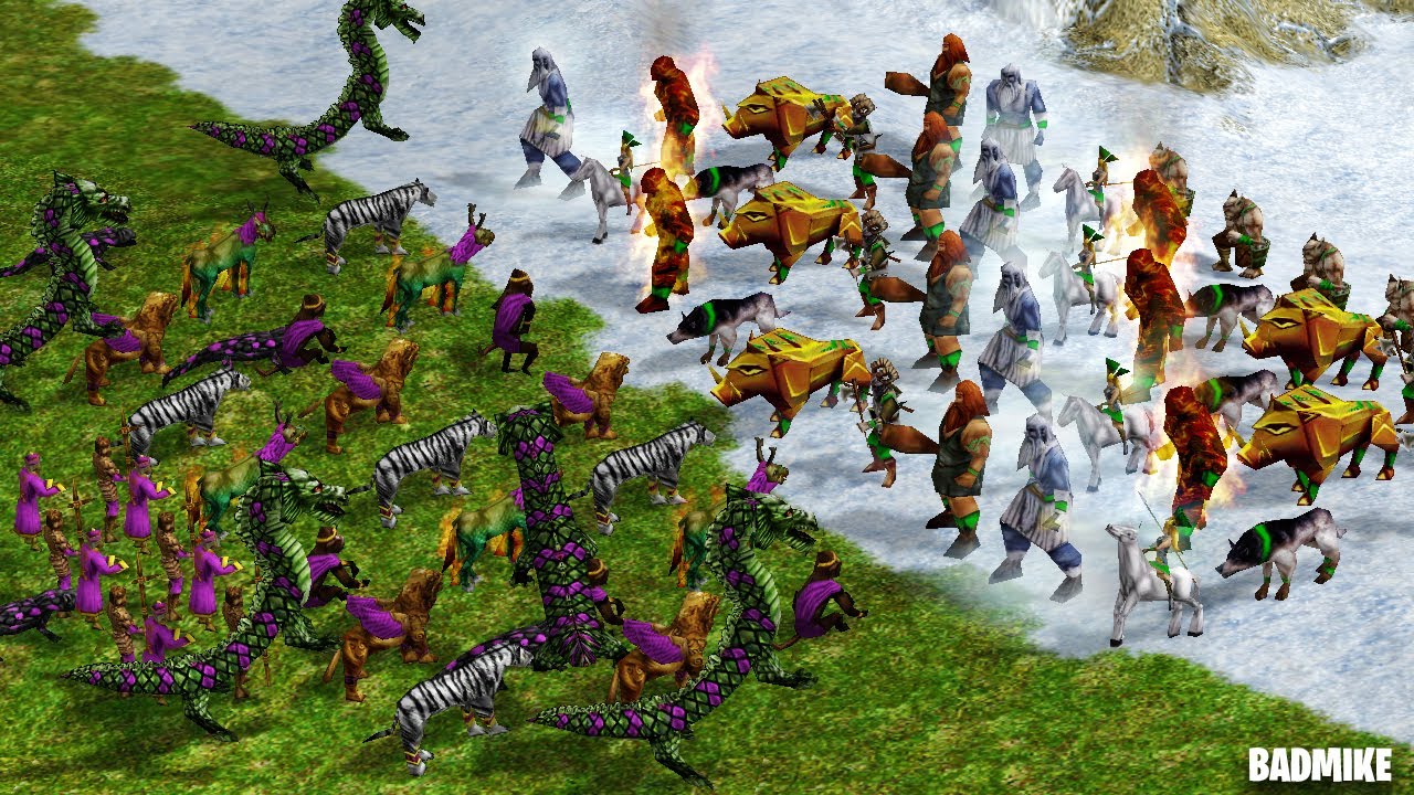 Chinese VS Norse Mythical Units | Age Of Mythology - YouTube