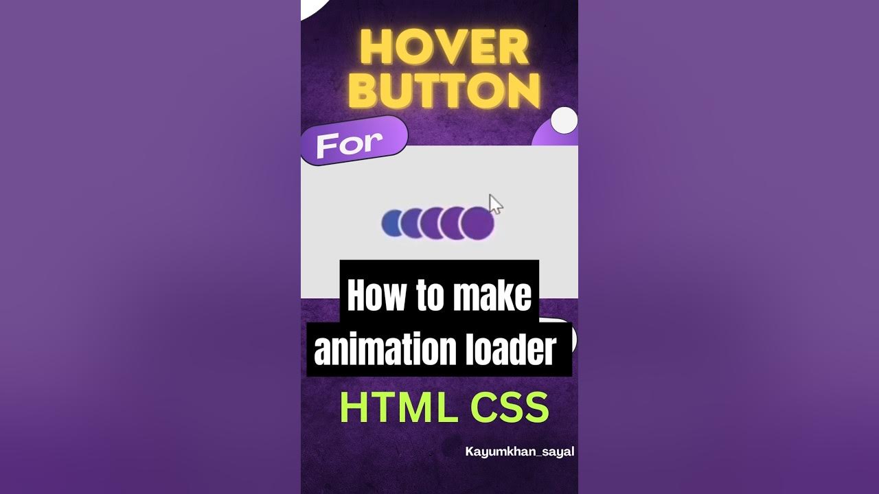 Loading animation by using html css javascript #css #codehacks #snippet - YouTube