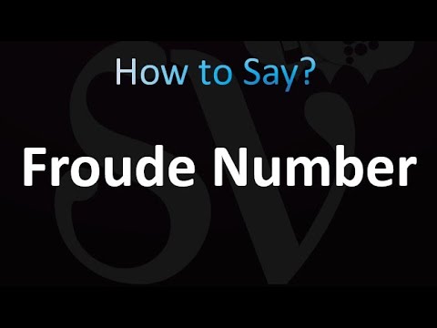 How to Pronounce Froude Number (Correctly!) - YouTube