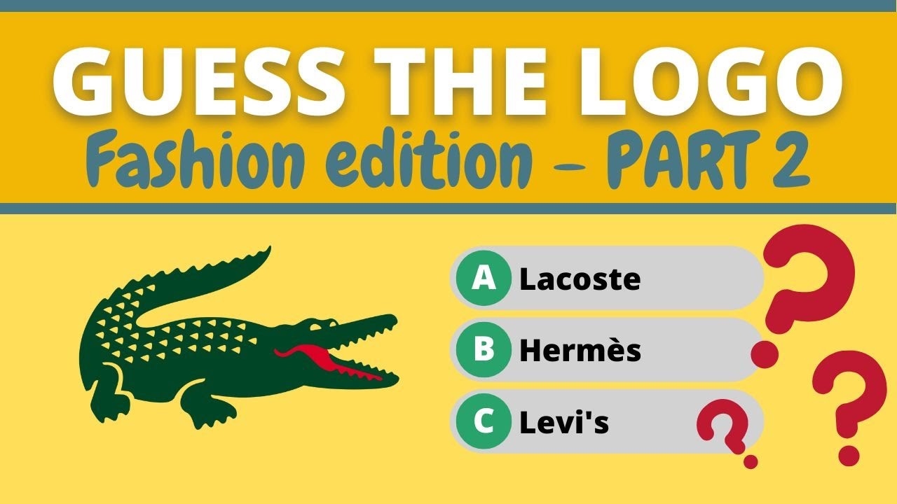 Guess the Fashion Logo Quiz Challenge | PART 2 - YouTube
