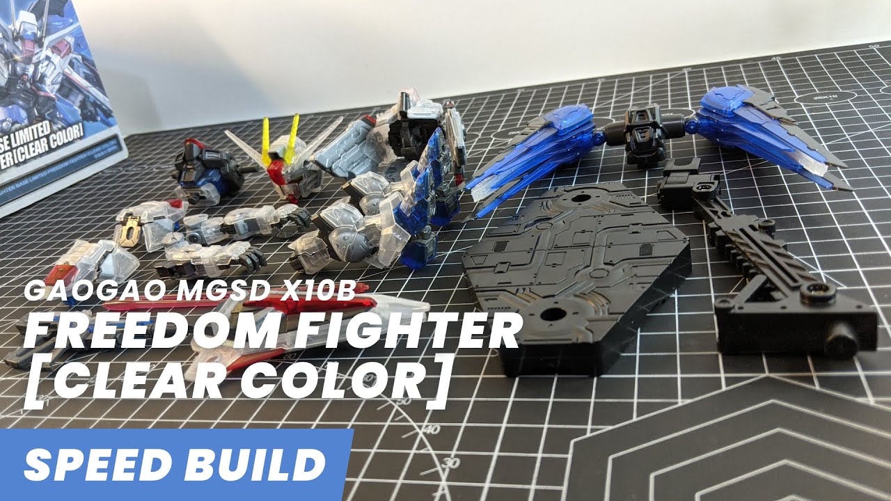 GaoGao MGSD X10B Freedom Fighter Clear Color Speed Build #SeeDesember ...