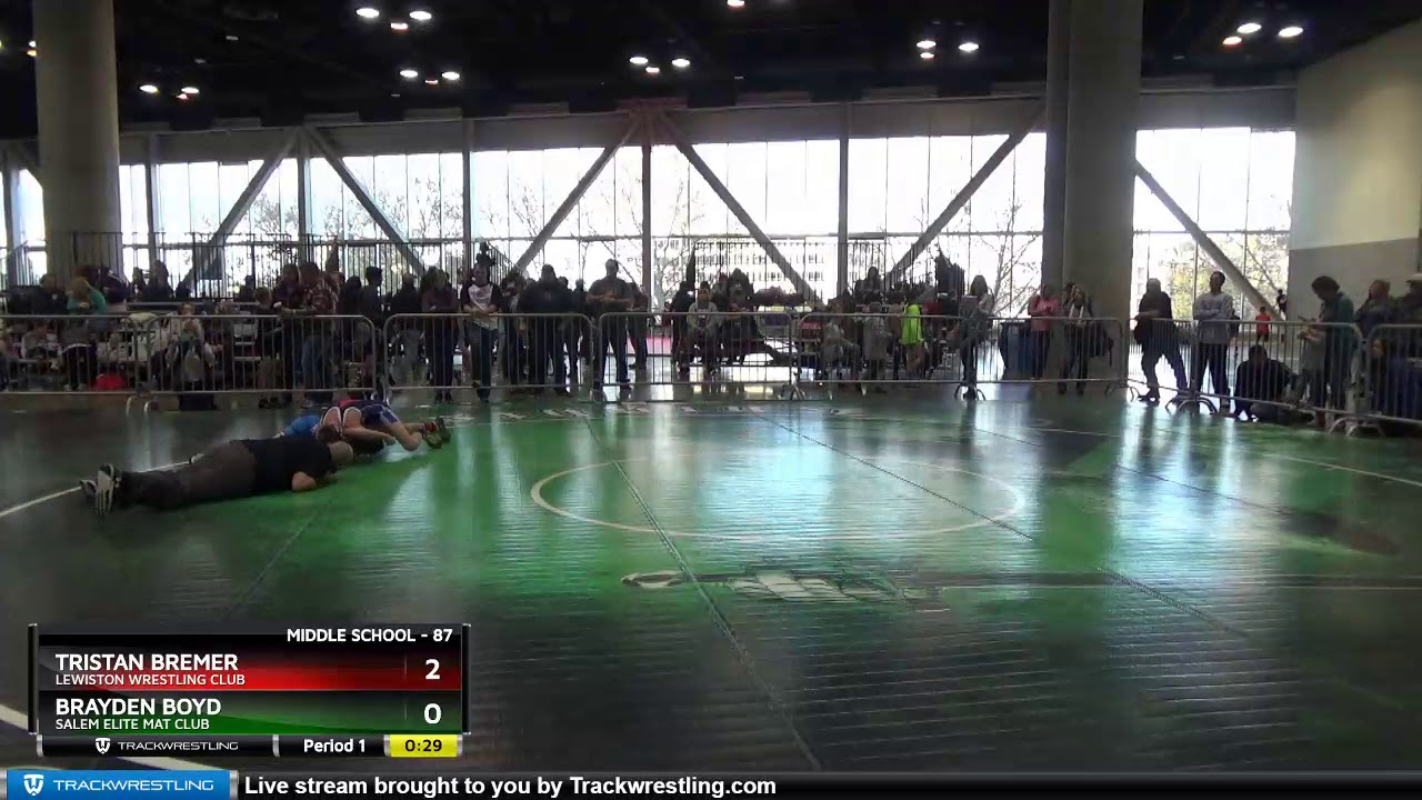 Middle School 87 Tristan Bremer Lewiston Wrestling Club Vs Brayden Boyd ...