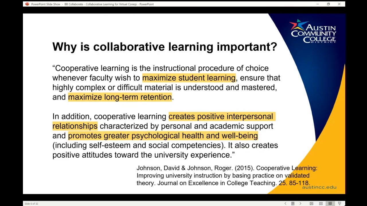 Collaborative Learning for Virtual Corequisites using Blackboard ...