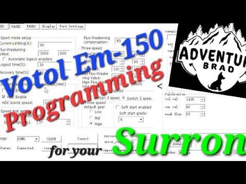 Votol Em-150 Setup and programming for your Surron - YouTube