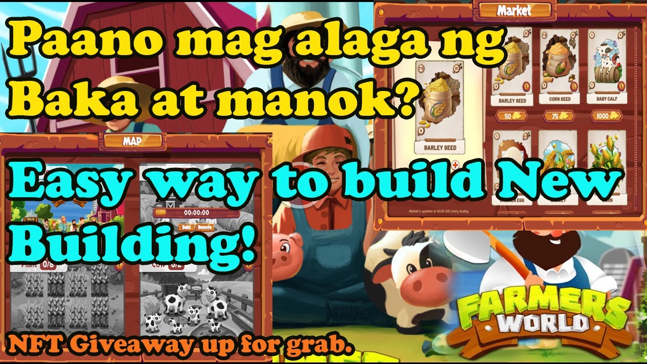 FARMERS WORLD NFT HOW TO BUILD AND HOW TO RAISE COW AND CHICKEN | HOW ...