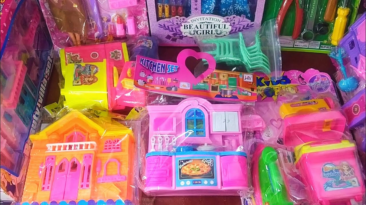 Satisfying with Unboxing Cute barbie Housing setup | 3 Minutes Asmr ...