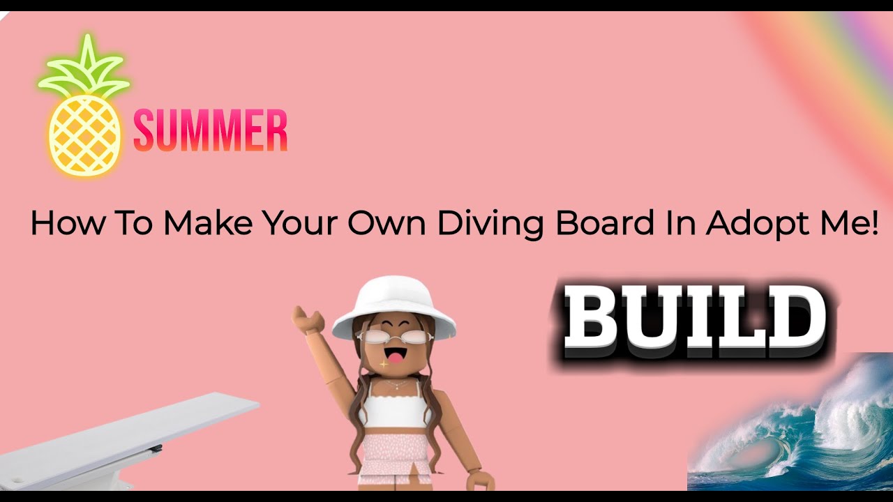 HOW TO MAKE YOUR OWN DIVING BOARDS IN ADOPT ME!!! - YouTube