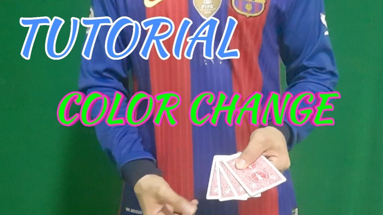 TUTORIAL COLOR CHANGE MAGIC // EASY MAGIC - YouTube