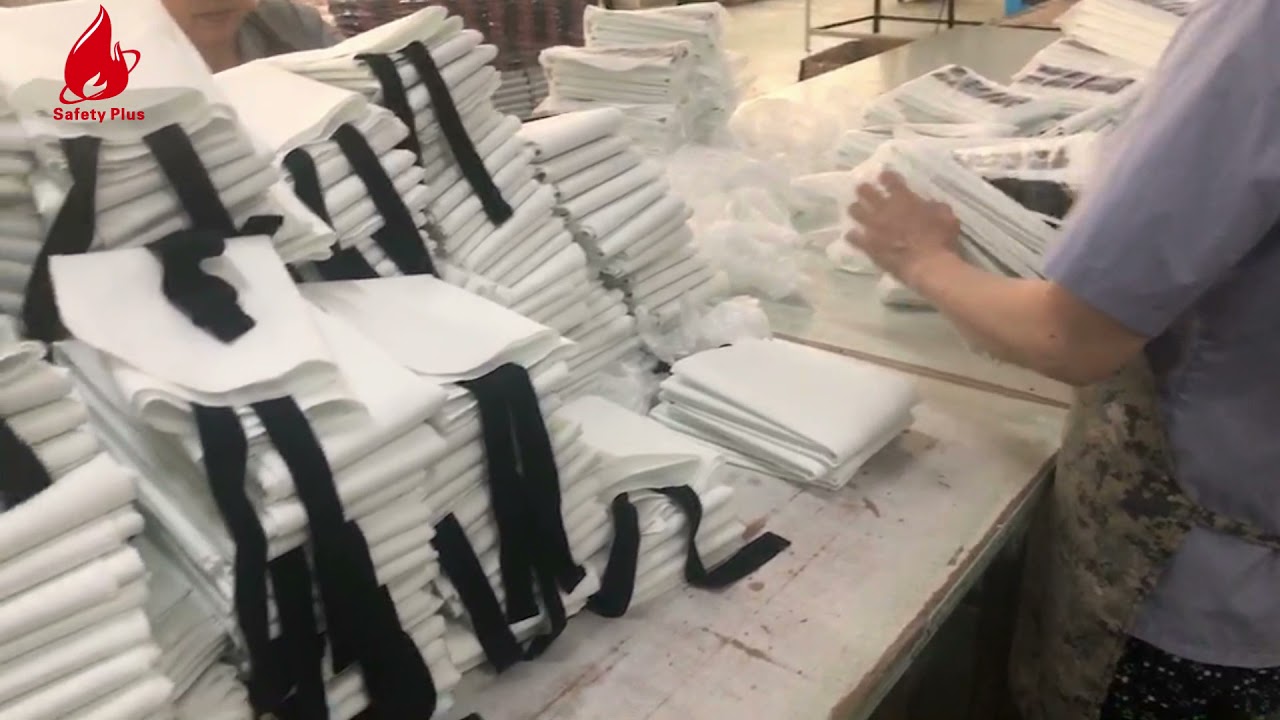 Fire blanket packing - YouTube