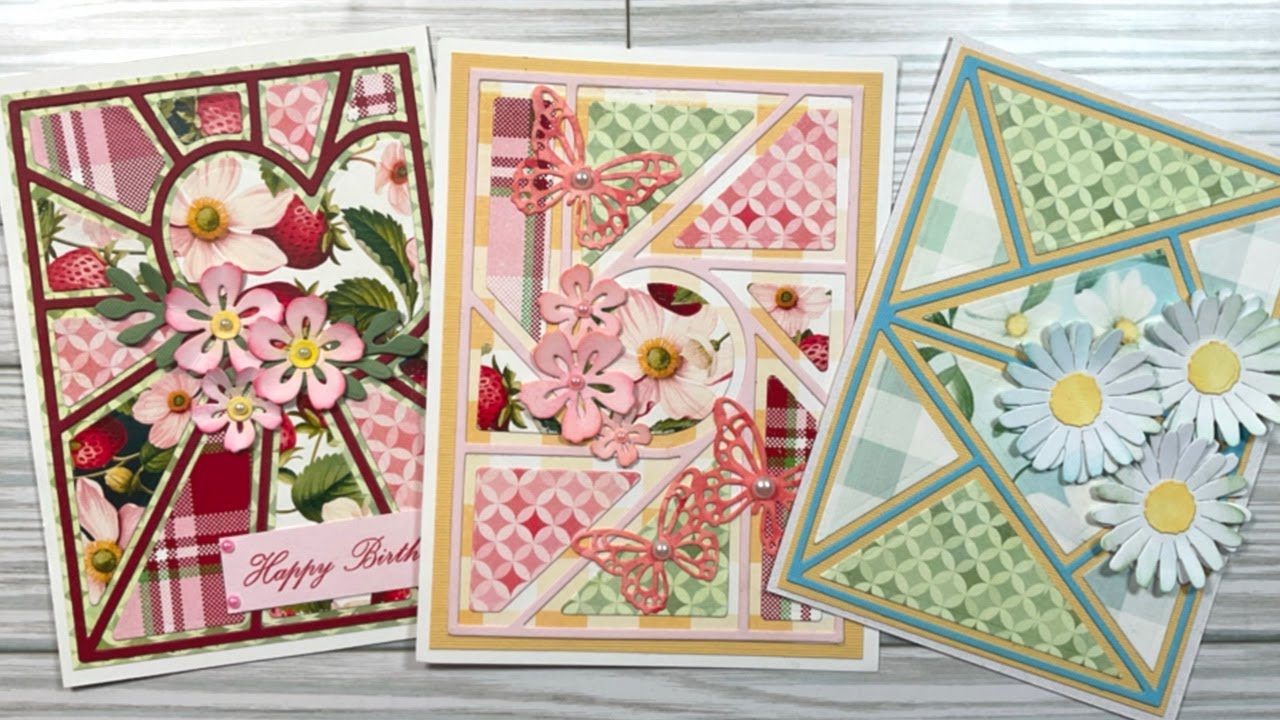 Simple Diy Paper Pieced Quilt Style Cards - A Fun And Stress-free ...