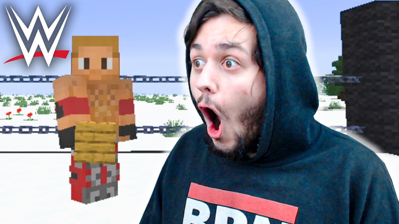 I Built A WWE Arena Outdoors In Minecraft! - YouTube
