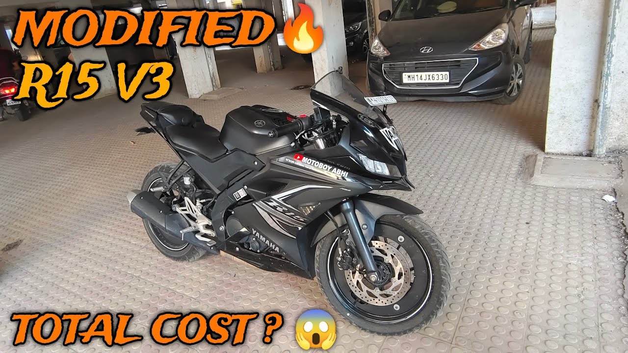 Yamaha r15 v3 modified🔥| Shocking Cost of R15 v3 modifications😱| r15 v3 ...