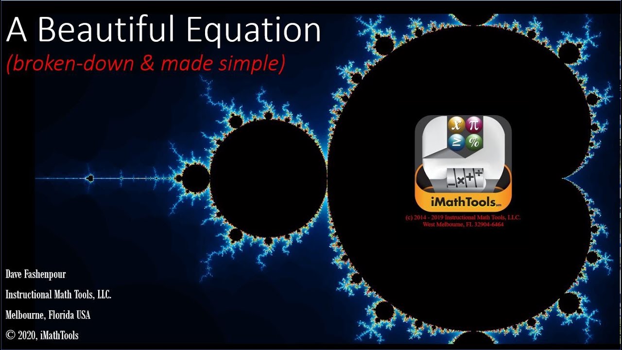 A Beautiful Equation -- broken-down & made simple - YouTube