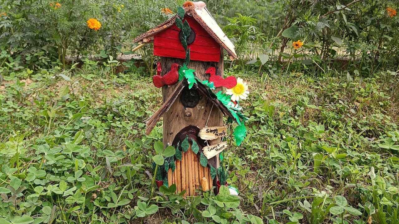 Reuse Rustic Wood in Home Decorations || Bird House DIY - YouTube
