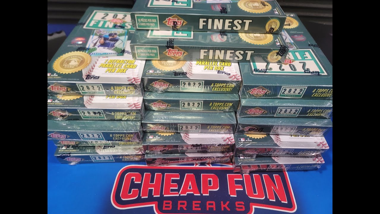 17 boxes 2022 Topps Finest Flashbacks - YouTube