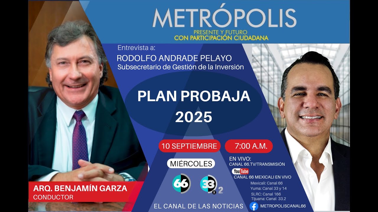 Metrópolis 10/09/2025 - Entrevista a Rodolfo Andrade Pelayo - YouTube