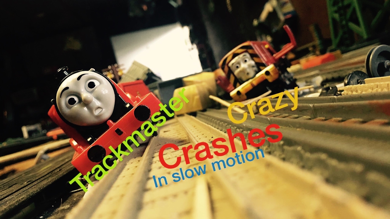 Thomas & friends Trackmaster CRAZY CRASHES In slow motion - YouTube