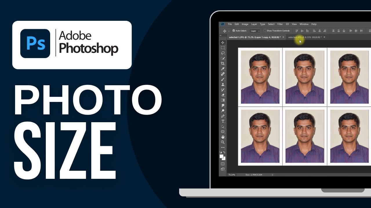 How To Create A Passport Size Photo In Adobe Photoshop (2024) Full Guide - YouTube